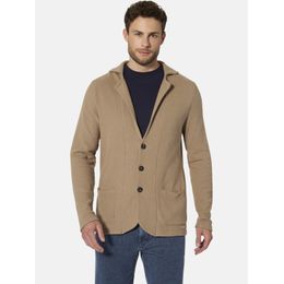 Strickjacke Babista "Stricksakko FERIN", Herren, Gr. L, beige, Obermaterial: 100% Baumwolle CO., Strickjacken Strickjacke