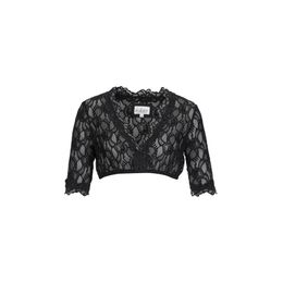 N&uuml;bler Dirndlbluse N&Uuml;BLER "Dirndlbluse 3/4 Arm Laura", Damen, Gr. 4,5, schwarz, Obermaterial: 87% Polyamid PA. 13% Elasthan EL., Blusen Dirndlbluse