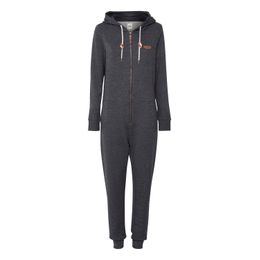 Overall oxmo "Overall OXOva", Damen, Gr. XL, N-Gr, grau (dar grau m), Obermaterial: 80% Polyester PES. 20% Baumwolle CO., Overalls Overall