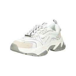 Steve Madden Damen Sneaker "Steve Madden Sneaker Lederimitat", Gr. 38wei&szlig;, grau, Lederimitat, Schuhe