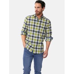 Langarmhemd Babista "Hemd NARIN", Herren, Gr. XL, weit, gr&uuml;n (gr&uuml;n kariert), Obermaterial: 100% Baumwolle CO., Hemden