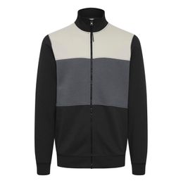 Sweatjacke Blend "Sweatjacke BHBlock", Herren, Gr. S, schwarz, Obermaterial: 60% Baumwolle CO. 40% Polyester PES., normal, Rundhals, Sweatjacken Sweatjacke