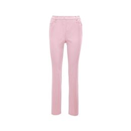 Schlupfhose GOLDNER "Leichte Baumwollschlupfhose MARTHA", Damen, Gr. 52, N-Gr, rosa (geranie), Obermaterial: 98% Baumwolle CO. 2% Elasthan EL., Hosen Schlupfhose