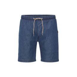 Shorts INDICODE "Shorts IDAberavon", Herren, Gr. L, N-Gr, blau (schwarz indigo), Obermaterial: 100% Baumwolle CO., regular fit kurz, Hosen Shorts