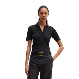 Marc O'Polo Poloshirt MARC O'POLO "mit TENCEL&trade; Modal", Damen, Gr. XL, deep night blau, Obermaterial: 58% Baumwolle, 38% Modal, 4% Elasthan, unifarben, slim fit, Shirts