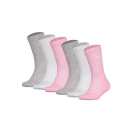 Kurzsocken Puma "Socken 6er Pack", M&auml;dchen, Gr. 35-38, pink (rosa), Obermaterial: 73% Baumwolle CO. 26% Polyamid PA. 1% Elasthan EL., Socken