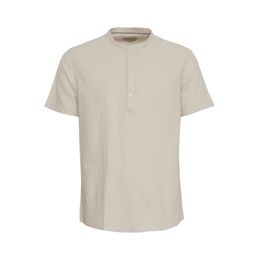 Kurzarmshirt 11 Project "Kurzarmhemd PROcho", Herren, Gr. L, beige (oatmeal), Obermaterial: 58% Leinen LI. 42% Viskose CV., Hemden
