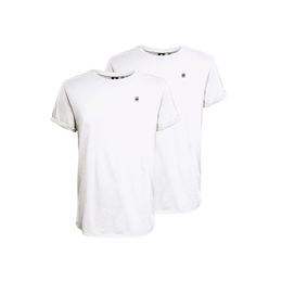 G-Star Raw T-Shirt G-STAR "T-Shirt Lash 2 Pack 2er Pack", Herren, Gr. M, wei&szlig;, Obermaterial: 100% Baumwolle CO(Bio)., Shirts T-Shirt