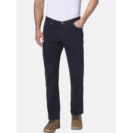 5-Pocket-Hose Jan Vanderstorm "Tiefbundhose TORDEGAN", Herren, Gr. 60, N-Gr, blau (dunkelblau), Obermaterial: 98% Baumwolle CO. 2% Elasthan EL., comfort fit, Hosen 5-Pocket-Hose