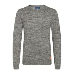 Strickfleece-Pullover Blend "Strickpullover BHDansel", Herren, Gr. XXL, grau (pewter mix), Obermaterial: 50% Baumwolle CO. 50% Polyacryl PAN., Pullover