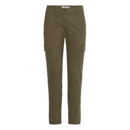 Cargohose oxmo "Cargohose OXPALER", Damen, Gr. 42, N-Gr, lila (grape leaf), Obermaterial: 98% Baumwolle CO. 2% Elasthan EL., Hosen Cargohose
