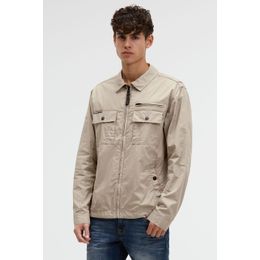 Outdoorjacke CAMP DAVID, Herren, Gr. L, sand, Popeline, Material: 100% Baumwolle, unifarben, regular fit kurz, eingesetzt 1-Knopf-Manschette, Jacken Outdoorjacke