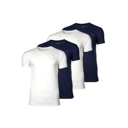 T-Shirt Gant "T-Shirt C-NECK T-SHIRT 4-PACK 4er Pack", Herren, Gr. L, bunt (marineblau, wei&szlig;), Obermaterial: 100% Baumwolle CO., Shirts T-Shirt