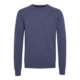 Strickfleece-Pullover Blend "Strickpullover BHNolen", Herren, Gr. S, blau (ensign blau), Obermaterial: 100% Baumwolle CO., Pullover