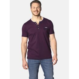 T-Shirt Jan Vanderstorm "T-Shirt HAFTOR", Herren, Gr. XL, rot (dunkelrot), Obermaterial: 100% Baumwolle CO., comfort fit normal, Serafino, Shirts T-Shirt