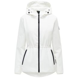 Outdoorjacke Marikoo "Katzilein", Damen, Gr. L, sanftes wei&szlig;, Obermaterial: 100% Polyester; Futter: 100% Polyester; Wattierung: 100% Polyester; &Auml;rmelfutter: 100% Polyester, Jacken Outdoorjacke, mit verstellbarem Taillenkordelzug