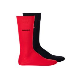 Kurzsocken Hugo "Socken 2P RS UNI CC 2er Pack", Herren, Gr. 43-46, rot, Obermaterial: 83% Baumwolle CO. 15% Polyamid PA. 2% Elasthan EL., Socken