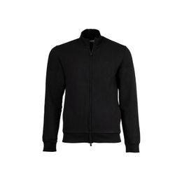 Sweatshirt Emporio Armani "Sweatjacke Basic Terry", Herren, Gr. L, schwarz, Obermaterial: 60% Baumwolle CO. 40% Polyester PES., Sweatshirts Sweatshirt