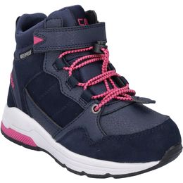 Outdoorschuh CMP "KIDS HADIL LEATHER WP URBAN SHOES", Kinder, Gr. 37, blau (navy, pink), Synthetik, Textil, Schuhe Outdoorschuh, wasserdicht