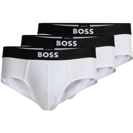 Hipster BOSS "3P BOSS ONE", Herren, Gr. XXL (56), wei&szlig; (wei&szlig; 100), Jersey, Obermaterial: 95% Baumwolle, 5% Elasthan, unifarben, Unterhosen