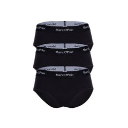 Marc O'Polo Panty MARC O'POLO "Panty 3er Pack", Damen, Gr. XS, schwarz, Obermaterial: 95% Baumwolle CO(Bio). 5% Elasthan EL., Unterhosen Panty