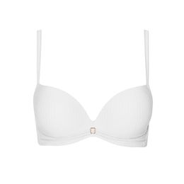 Push-up-BH LISCA "Push up BH Laura", Damen, Gr. 70, Cup C, wei&szlig;, Stoff, Obermaterial: 75% Polyamid PA. 25% Elasthan EL., BHs Push-up-BH