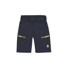 Cargoshorts Color Kids "Cargoshorts COShorts Outdoor W. Zip Pockets", Jungen, Gr. 122, N-Gr, blau (total eclipse), Obermaterial: 92% Nylon NY. 8% Elasthan EL., Hosen