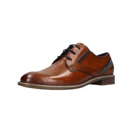 Schn&uuml;rschuh Bugatti "Bugatti Businessschuhe Leder", Herren, Gr. 45, cognac, Leder, Schuhe Schn&uuml;rschuh