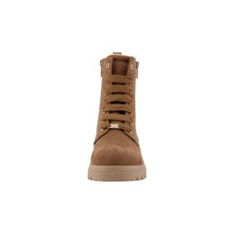 Stiefel Tom Tailor "Tom Tailor Winter Boots", Damen, Gr. 40, sand, Polyester, unifarben, Schuhe Stiefel