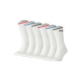 Kurzsocken Puma "Socken 6er Pack", Damen, Gr. 39-42, wei&szlig;, Obermaterial: 76% Baumwolle CO. 21% Polyester PES. 2% Elastodien ED. 1% Elasthan EL., Socken