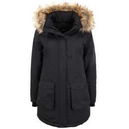 Kurzmantel oxmo "Kurzmantel OXActa", Damen, Gr. L, schwarz, Obermaterial: 100% Nylon NY., M&auml;ntel Kurzmantel