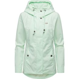 Outdoorjacke Ragwear "Alvena Summer YOUMODO", Damen, Gr. L (40), mint, Obermaterial: 100% Polyester; Innenfutter: 100% Polyester, figurumspielend h&uuml;ftbedeckend, hoch geschlossener Ausschnitt, abgesteppte Kante, Jacken Outdoorjacke, Wasserdichte und atmungsaktive &Uuml;bergangsjacke