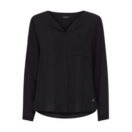Langarmbluse oxmo "Langarmbluse OXHally", Damen, Gr. 38, schwarz, Obermaterial: 65% Polyester Pol. recyc.. 35% Polyester PES., Blusen