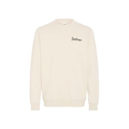 !Solid Longpullover SOLID "Sweater SDTorrence", Herren, Gr. XXL, beige (oatmeal), Obermaterial: 100% Baumwolle CO., Pullover Longpullover