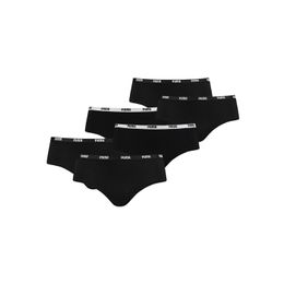 Panty Puma "Panty 6er Pack", Damen, Gr. M, schwarz, Obermaterial: 95% Baumwolle CO. 5% Elasthan EL., Unterhosen Panty