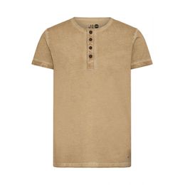 !Solid Rundhalsshirt SOLID "Rundhalsshirt SDTihn", Herren, Gr. M, beige (dune), Obermaterial: 100% Baumwolle CO., Shirts Rundhalsshirt