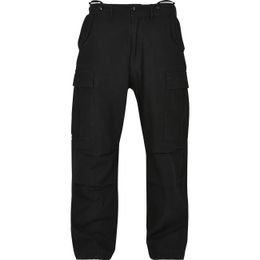 Cargohose Brandit "Brandit Herren M-65 Vintage Cargo Pants", Herren, Gr. 4XL, US-Gr&ouml;&szlig;en, schwarz, 100% Baumwolle, loose fit, Hosen Cargohose