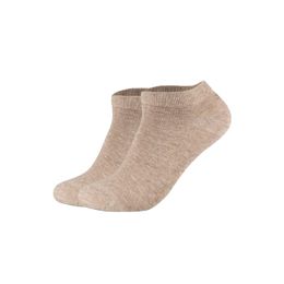 JOOP! Sneakersocken JOOP "Socken Unisex premium essential organic cotton Sneaker 2p 2er Pack", Damen, Gr. 35-38, bunt (sand melange), Obermaterial: 62% Baumwolle CO(Bio). 36% Polyamid PA. 2% Elasthan EL., Socken Sneakersocken