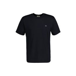 T-Shirt Gant "T-Shirt Reg Shield 1er Pack", Herren, Gr. L, schwarz, Obermaterial: 100% Baumwolle CO., Shirts T-Shirt