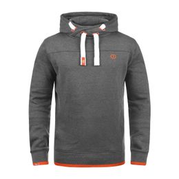 !Solid Kapuzenpullover SOLID "Hoodie SDBenjamin", Herren, Gr. L, grau (grau mel), Web, Obermaterial: 50% Baumwolle CO. 50% Polyester PES., unifarben, Pullover Kapuzenpullover
