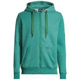 Sweatjacke SALZHAUT "Sweatjacke MAKKER", Herren, Gr. M, gr&uuml;n (bottle gr&uuml;n), Obermaterial: 55% Baumwolle CO. 45% Polyester PES., Sweatjacken Sweatjacke