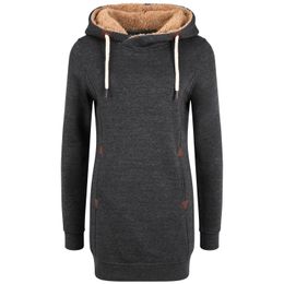 Kapuzenpullover oxmo "Hoodie OXVicky", Herren, Gr. S, grau (d gre pil), Obermaterial: 80% Polyester PES. 20% Baumwolle CO., Sweatshirts Kapuzenpullover