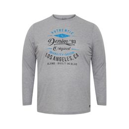 Longsleeve Blend "Longsweatshirt BHBDoppter", Herren, Gr. 4XL, grau (stone mix), Obermaterial: 100% Baumwolle CO., Shirts