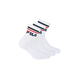 Kurzsocken Fila "Socken 3er Pack", Herren, Gr. 35-38, wei&szlig;, Obermaterial: 80% Baumwolle CO. 18% Polyester PES. 2% Elasthan EL., Socken