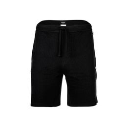 Shorts BOSS "Shorts Waffle Shorts", Herren, Gr. S, N-Gr, schwarz, Obermaterial: 60% Baumwolle CO. 40% Polyester PES., Hosen Shorts