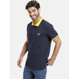 Poloshirt Jan Vanderstorm "Poloshirt LAVRANS", Herren, Gr. XXL, blau (dunkelblau), Obermaterial: 100% Baumwolle CO., comfort fit normal, ohne Ausschnitt, Shirts