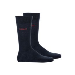 Kurzsocken Hugo "Socken 2P RS UNI CC 2er Pack", Herren, Gr. 39-42, blau, Obermaterial: 83% Baumwolle CO. 15% Polyamid PA. 2% Elasthan EL., Socken