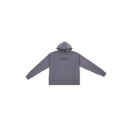 Kapuzenpullover DROPSIZE "Dropsize HEAVY OVERSIZE CRIME HOODIE", Herren, Gr. L, titanium, 70% Baumwolle, 30% Polyester, mehrfarbig, oversize, ohne Ausschnitt, Pullover Kapuzenpullover
