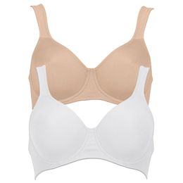 B&uuml;gel-BH Anita "B&uuml;gel BH Twin", Damen, Gr. 100, Cup D, bunt (wei&szlig; beige), Obermaterial: 70% Polyamid PA. 30% Elasthan EL., BHs B&uuml;gel-BH