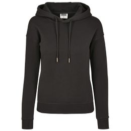 Hoodie Urban Classics "Urban Classics Damen Ladies Organic Hoody", Damen, Gr. M, schwarz, 100% Baumwolle, unifarben, Sweatshirts Hoodie